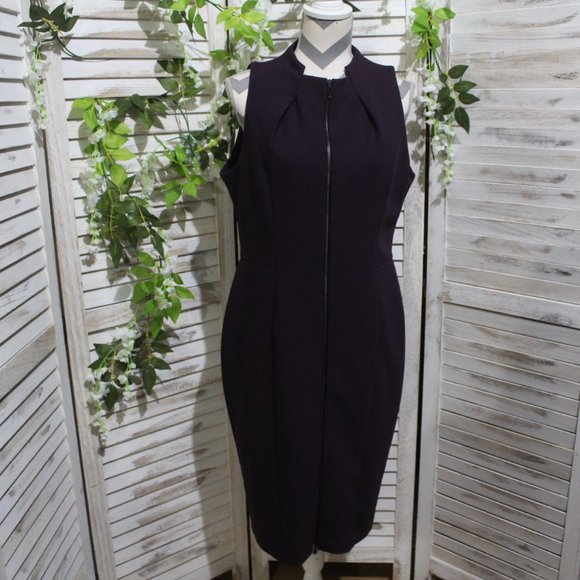 Cue | Dresses | Cue Made In Australia Plum Sheath Dress 352 | Poshmark
